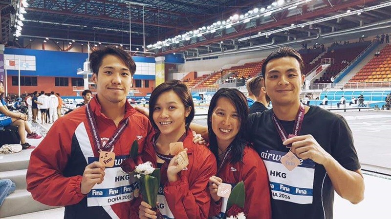 Ng Chun Nam and Chan Kin Lok created the new HK Short Course Records - WTSC